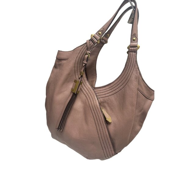 orYANY | Bags | Oryany Tracy Mauve Pepple Leather Large Tote Hobo Bag ...